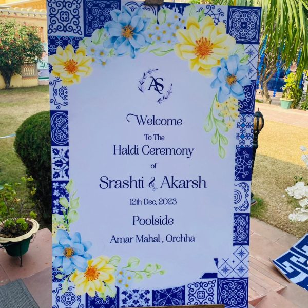 Shrashti & Akarsh Sangeet Welcome Standee - Graphic360 (best graphic ...